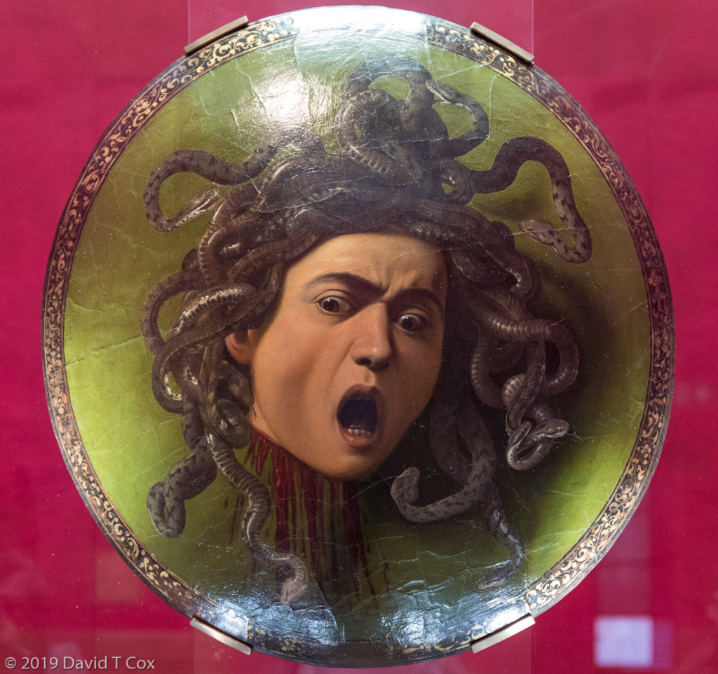 Caravaggio, Medusa, ca 1595-98, Uffizi Museum, Florence, Italy - Dave's ...
